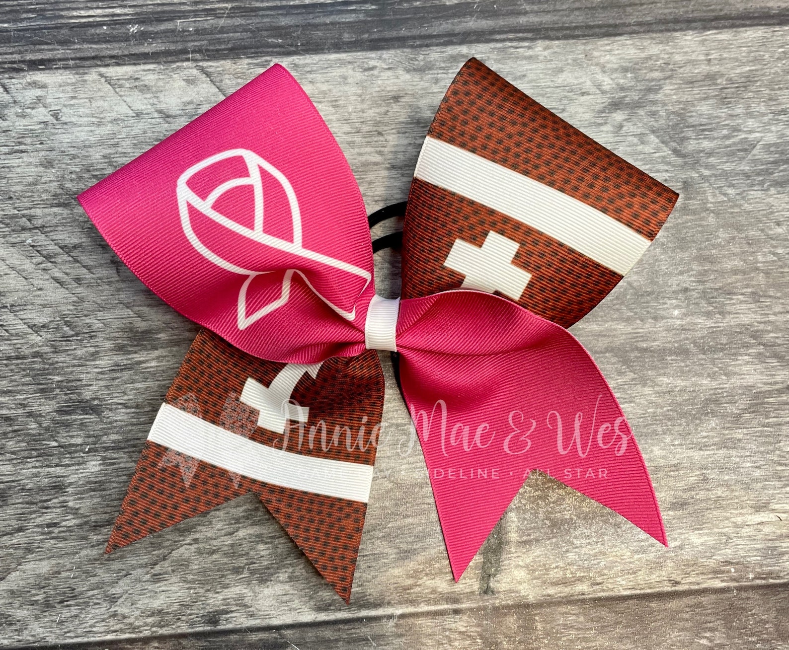 Breast Cancer Awareness Cheer Bows Football Cheer Bows - Etsy