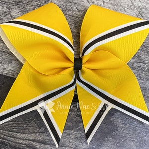 Cheer Bows - Your Choice of Finish and One Color - Accent Colors Are ...