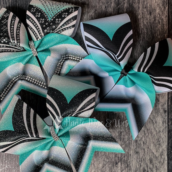Teal Cheer Bow - Etsy