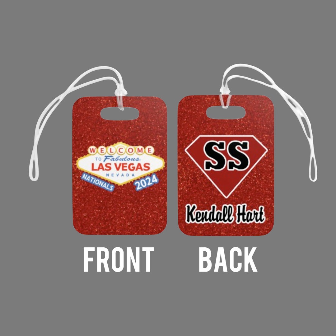 Custom Luggage Tag - Las Vegas Cheer Competition - Etsy