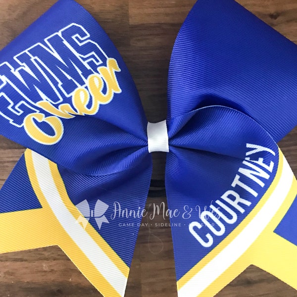 Gold Cheer Bow - Etsy