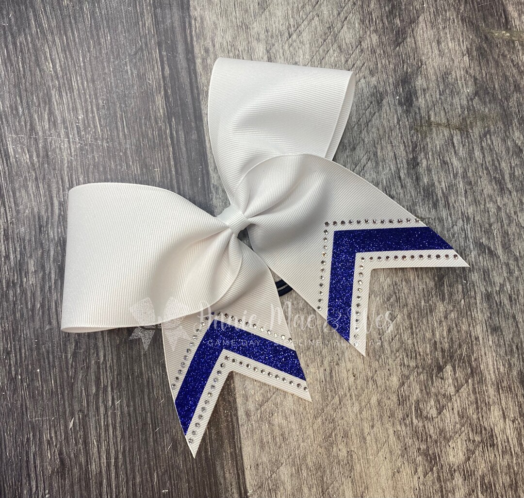 Cheer Bows - Your Choice of Ribbon and One Glitter Color - Etsy