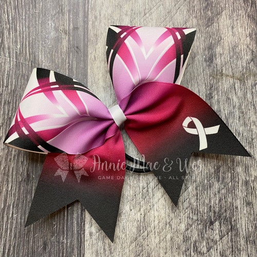 Breast Cancer Awareness Cheer Bows Team Cheer Bows - Etsy