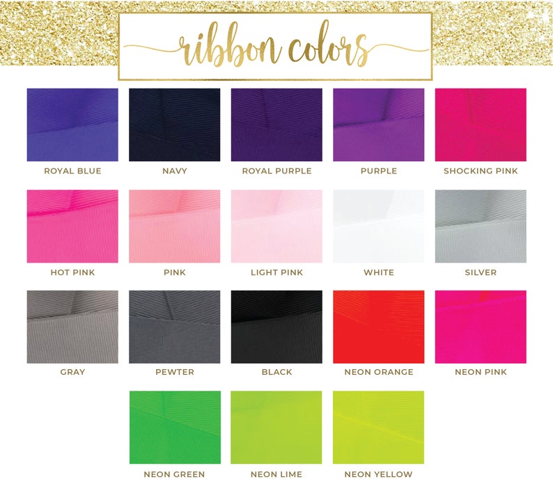 Custom Cheer Bows Your Choice of Ribbon Color and Glitter - Etsy