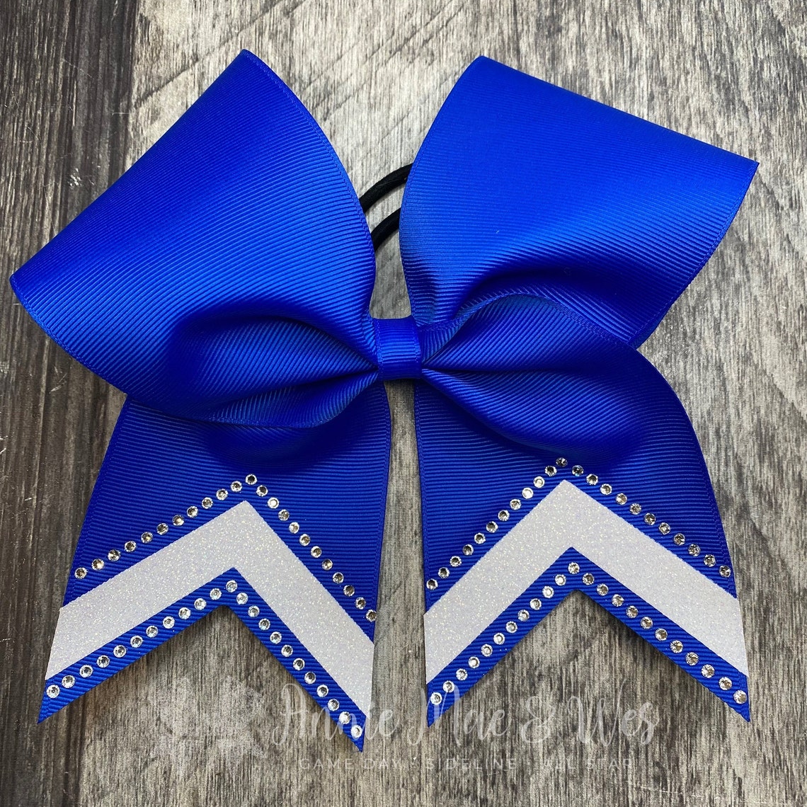 Cheer Bows Your Choice of Ribbon and One Glitter Color | Etsy