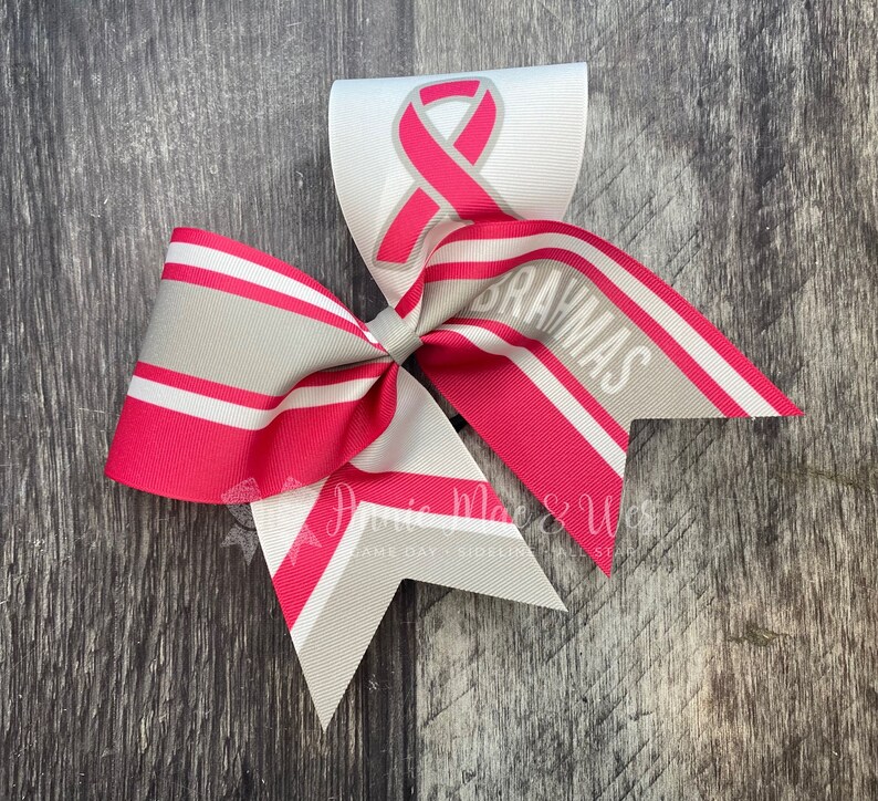 Breast Cancer Awareness Cheer Bows Team Cheer Bows - Etsy