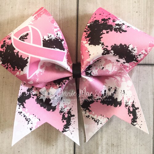 Breast Cancer Awareness Cheer Bows Team Cheer Bows - Etsy
