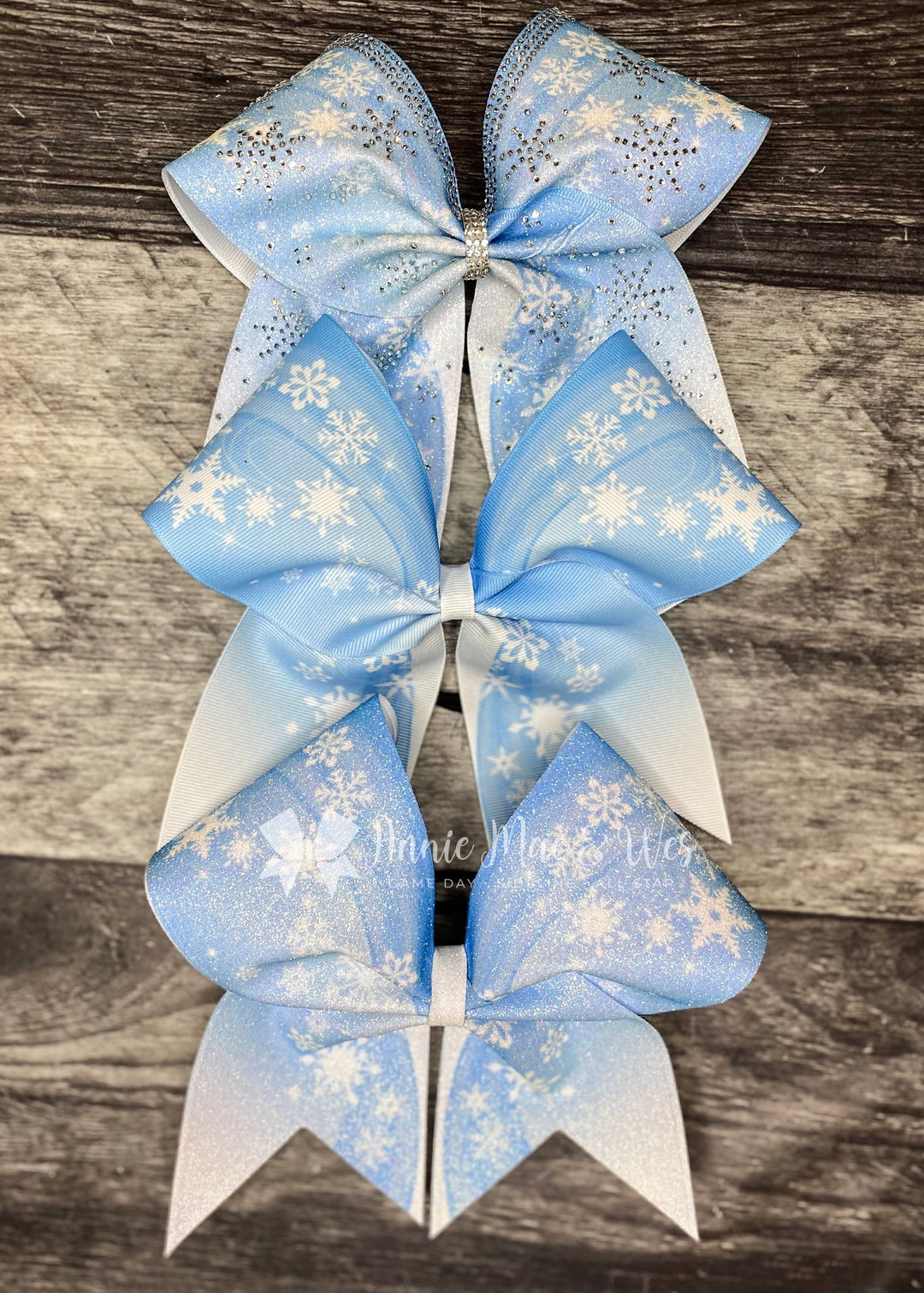 Christmas Cheer Bow - Snowflake Cheer Bow - Christmas Cheer Bows - Etsy