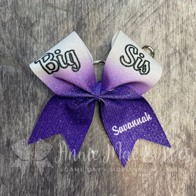 Cheer Bow Key Chain - Etsy
