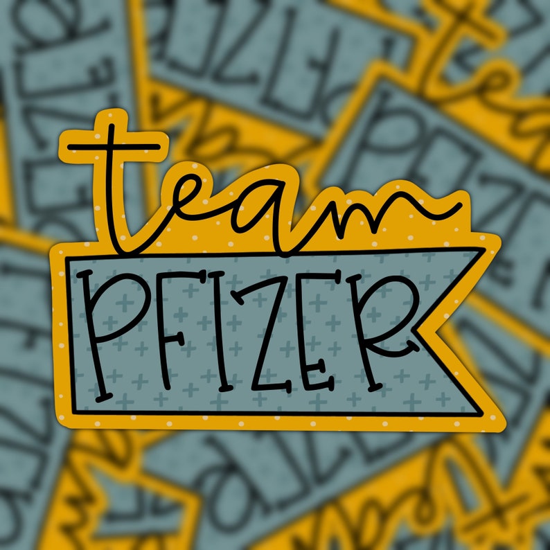 Team Pfizer Vinyl Sticker | Etsy