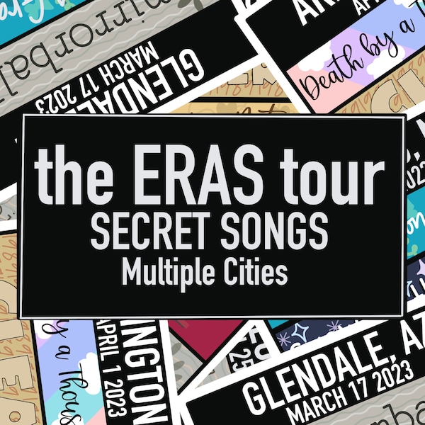 The Eras Tour Surprise Songs - Etsy