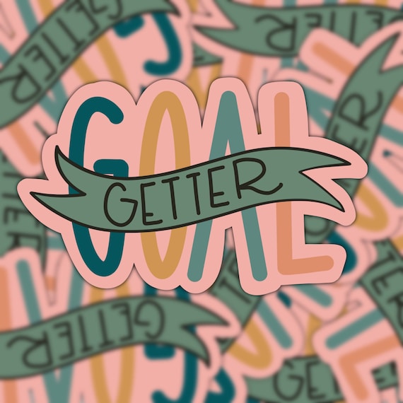 Goal Getter Vinyl Sticker Etsy goal-getter-vinyl-sticker-etsy