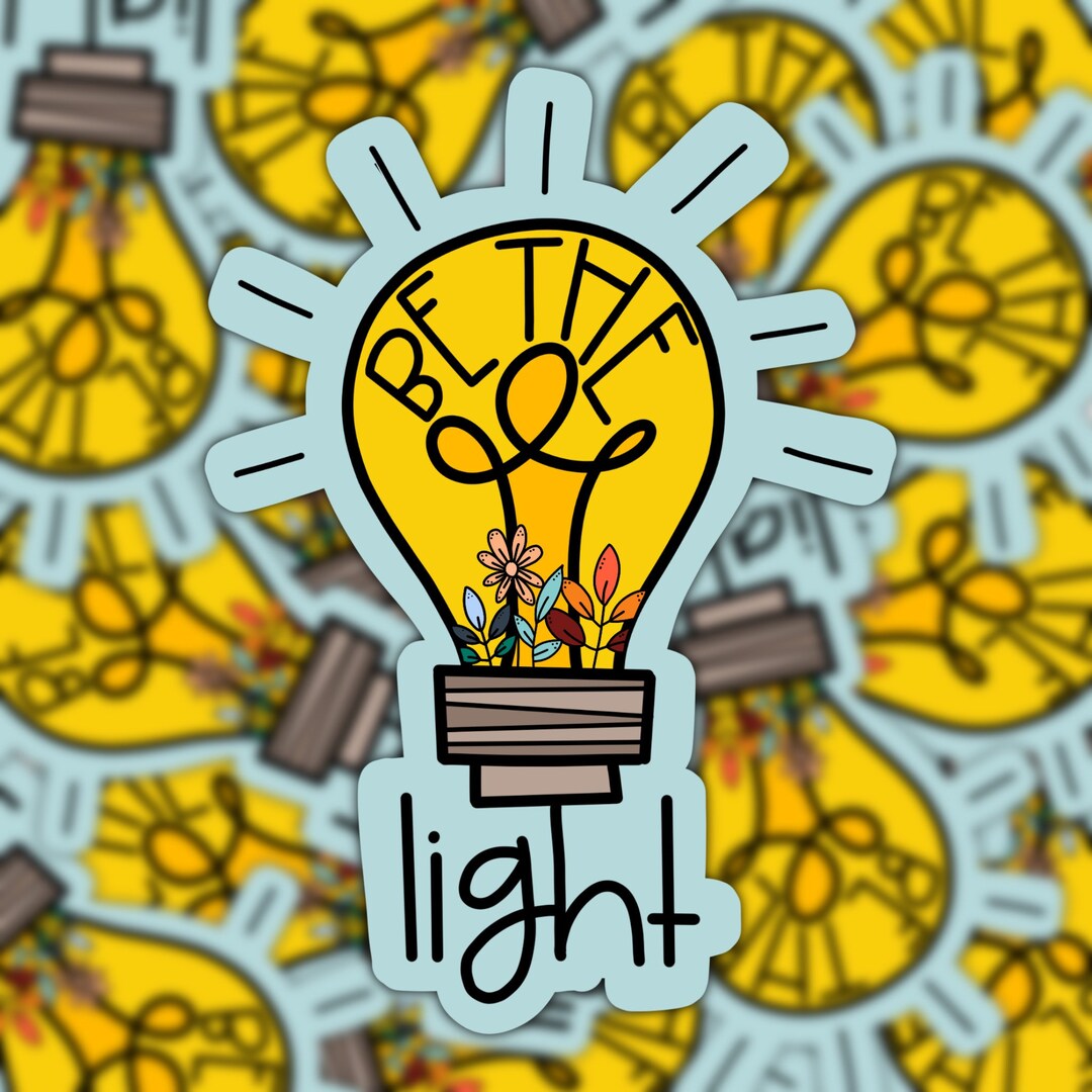 Be the Light Vinyl Sticker - Etsy