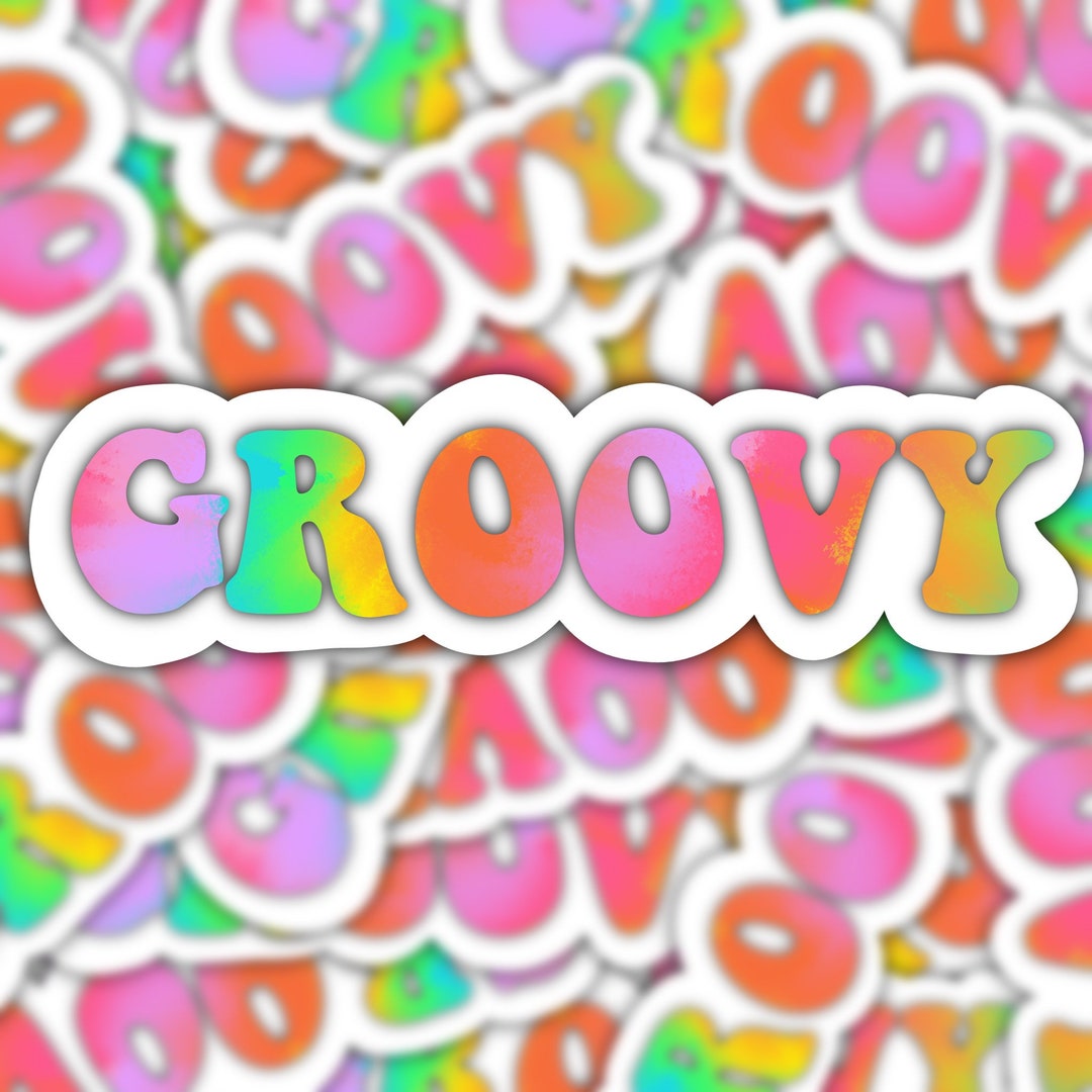 Groovy Vinyl Sticker - Etsy