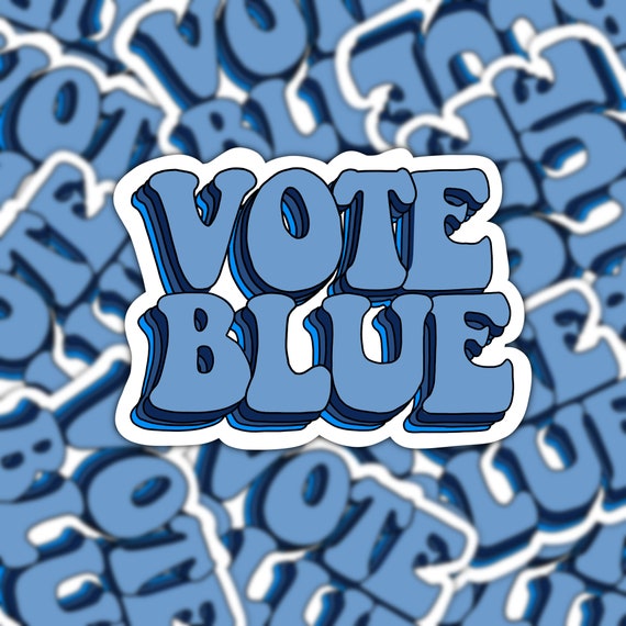 Vote Blue Vinyl Sticker vote 2020 | Etsy