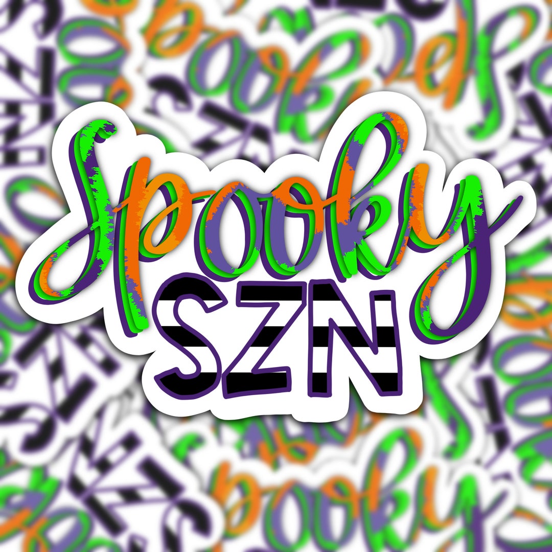 Spooky SZN Vinyl Sticker - Etsy