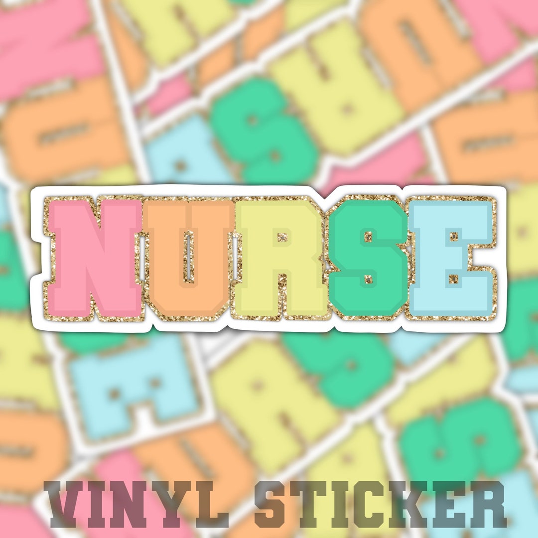 Nurse Patch Work/patches Vinyl Sticker - Etsy