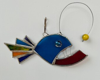 Angler Fish Suncatcher,multi-color - Etsy