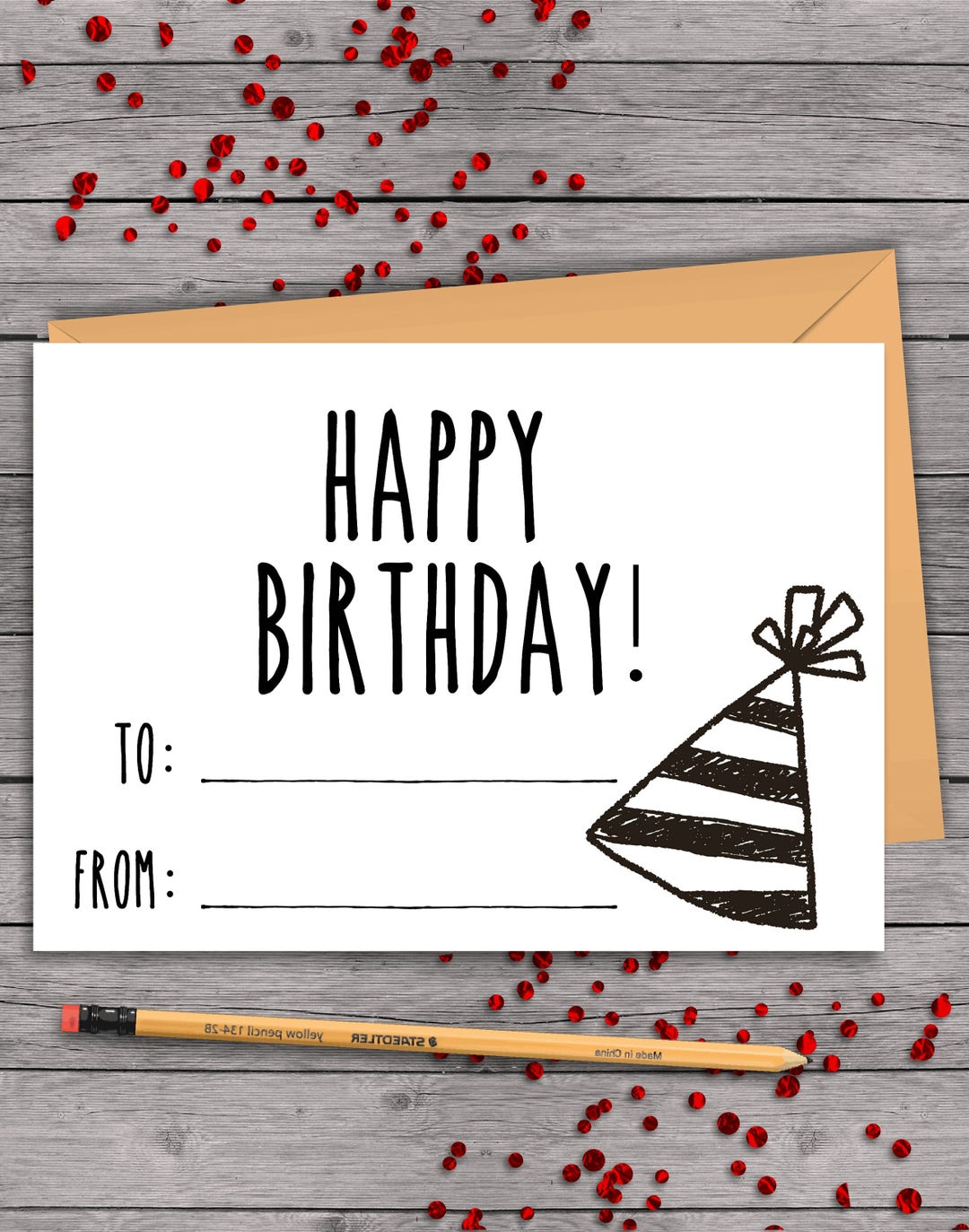 Happy Birthday Card Kids, Printable - Etsy