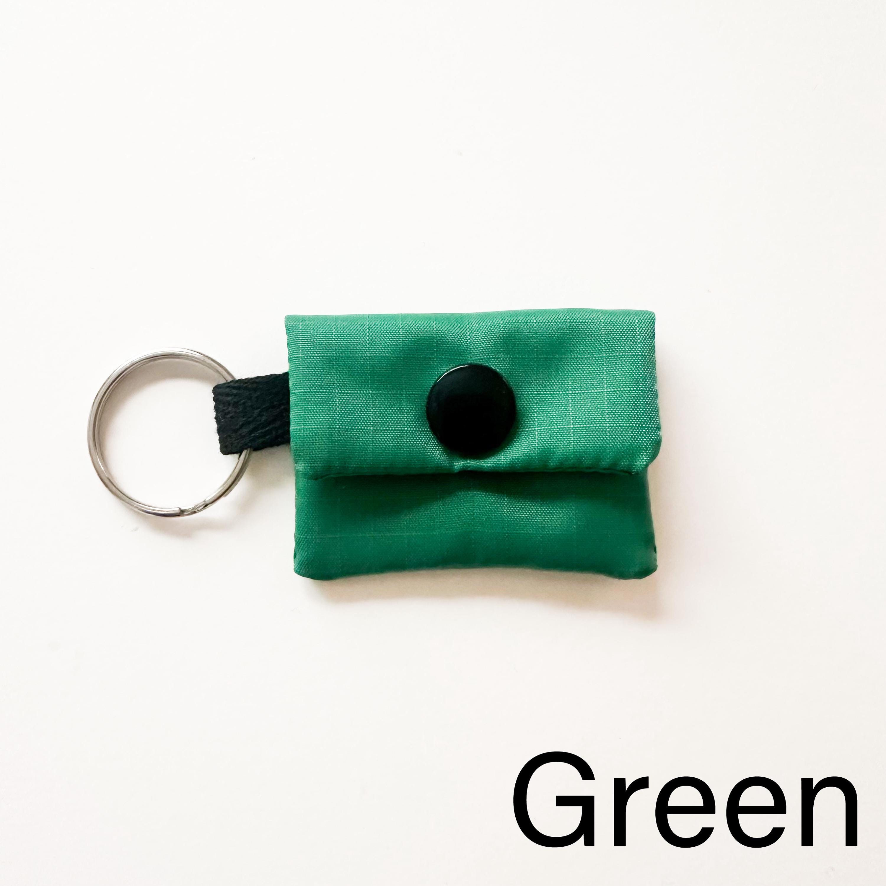 Handmade Nylon Micro Pouch: Solid Color Mini Bag With Keyring - Etsy