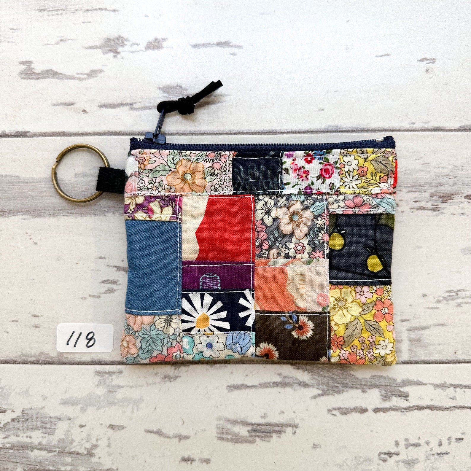Handmade Beautiful Cotton Fabric Patchwork Coin Purse Card - Etsy