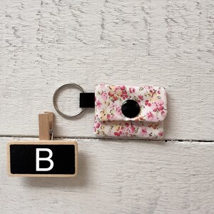 Handmade Floral Cotton Micro Pouch: Coin Keyring (2” X 1.5”) - Etsy