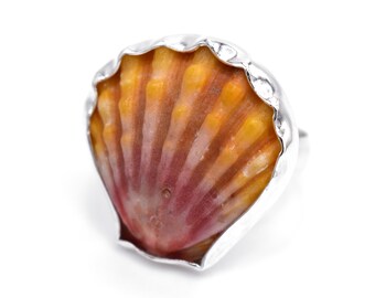 Sunrise Shell Ring - Etsy