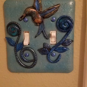 Hummingbird Switch Plate, Hummingbird Art, Hummingbird Decor, Girls ...