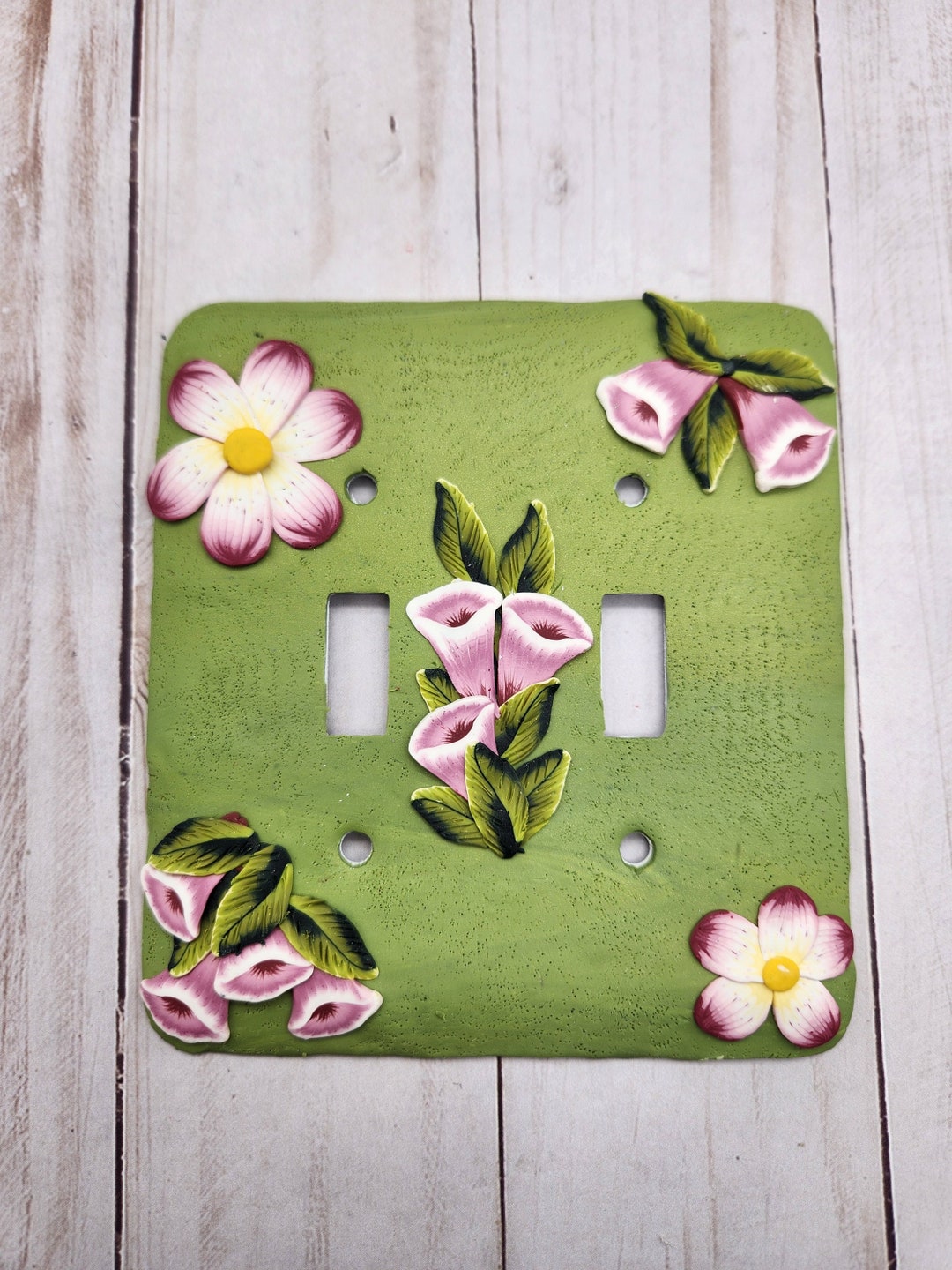 Flower Light Switch Cover, Custom Switch, Toggle Switch Plate, Outlet ...
