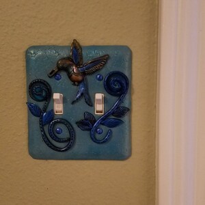 Hummingbird Switch Plate, Hummingbird Art, Hummingbird Decor, Girls ...