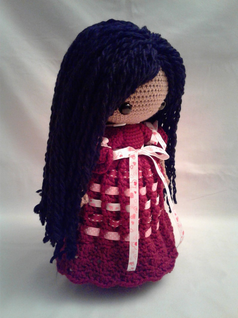 ANGELA Crochet Amigurumi Doll - Crochet Girl Doll - - Etsy