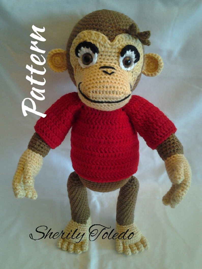 PATTERN Chimp George Crochet Amigurumi Pattern - Etsy