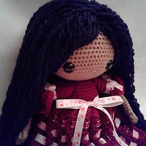 ANGELA Crochet Amigurumi Doll - Crochet Girl Doll - - Etsy