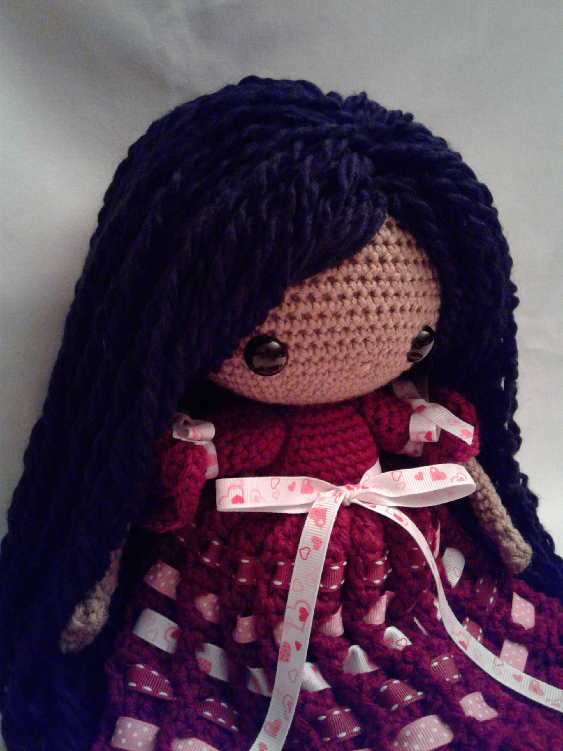 ANGELA Crochet Amigurumi Doll - Crochet Girl Doll - - Etsy