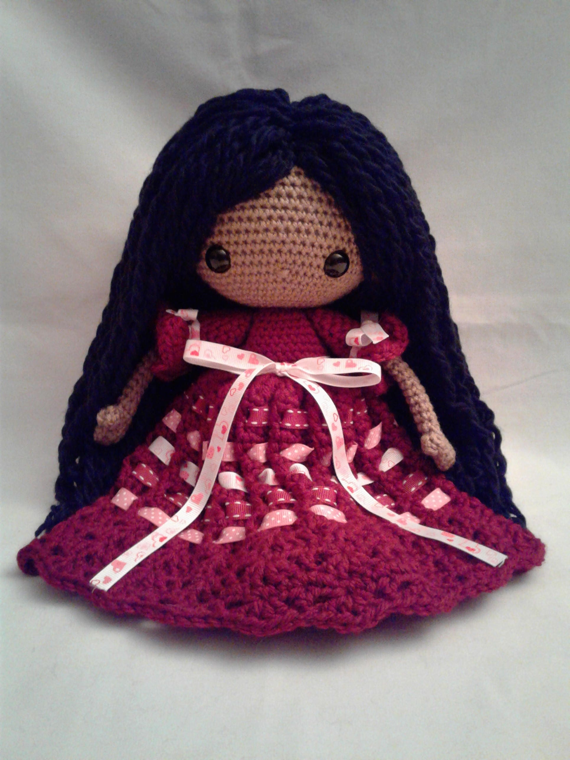 ANGELA Crochet Amigurumi Doll - Crochet Girl Doll - - Etsy