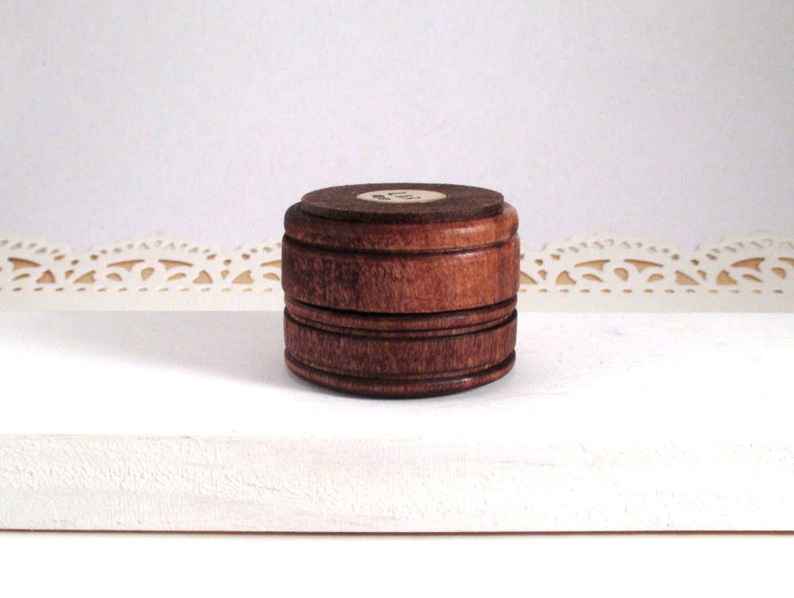 Ring Bearer Box Personalized Round Wedding Ring Box Custom - Etsy