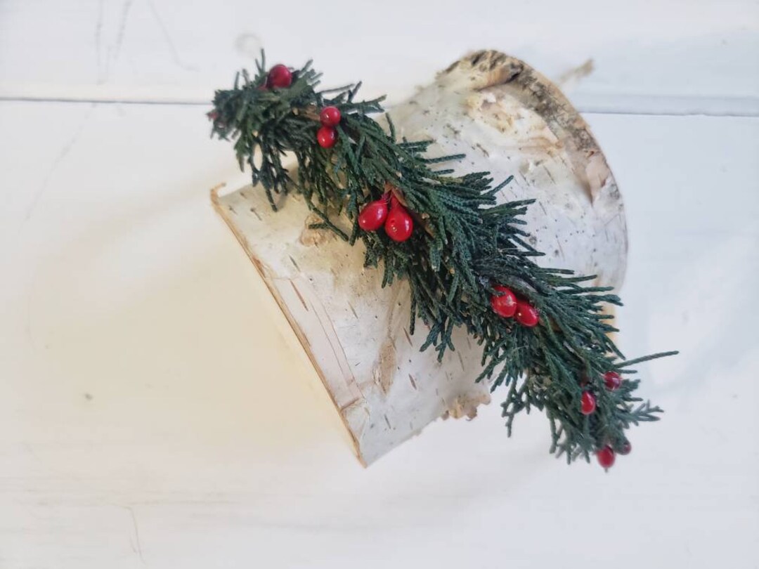 Christmas Red Juniper--christmas Flower Crown-- Juniper Floral Halo ...