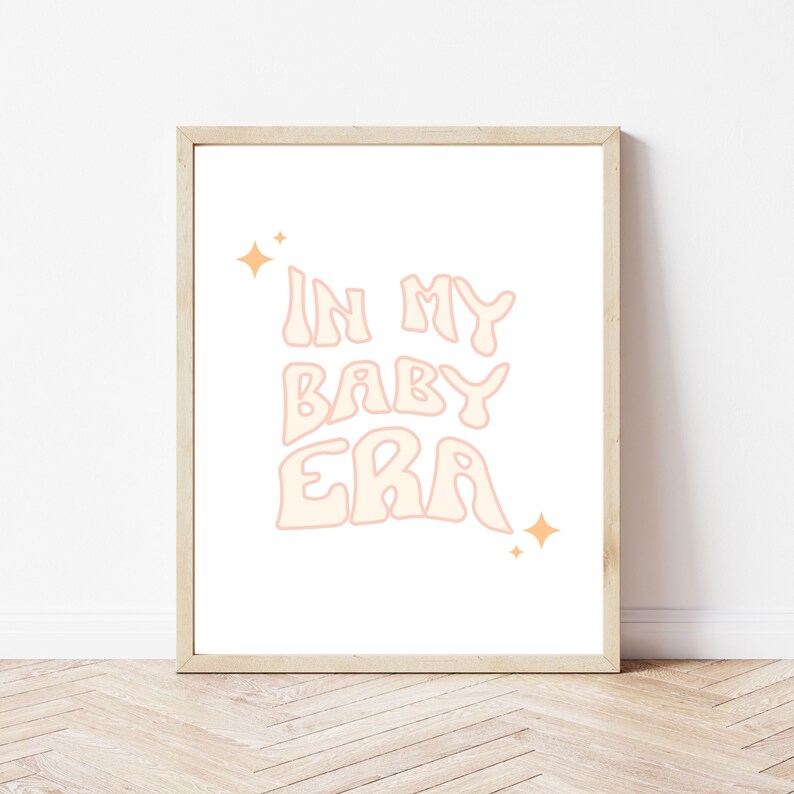 Five Taylor Swift Nursery Wall Art Prints, in My Baby Era, Oh Darling ...