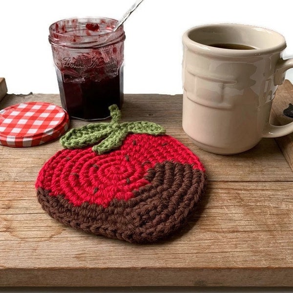 Strawberry Mug Rug - Etsy