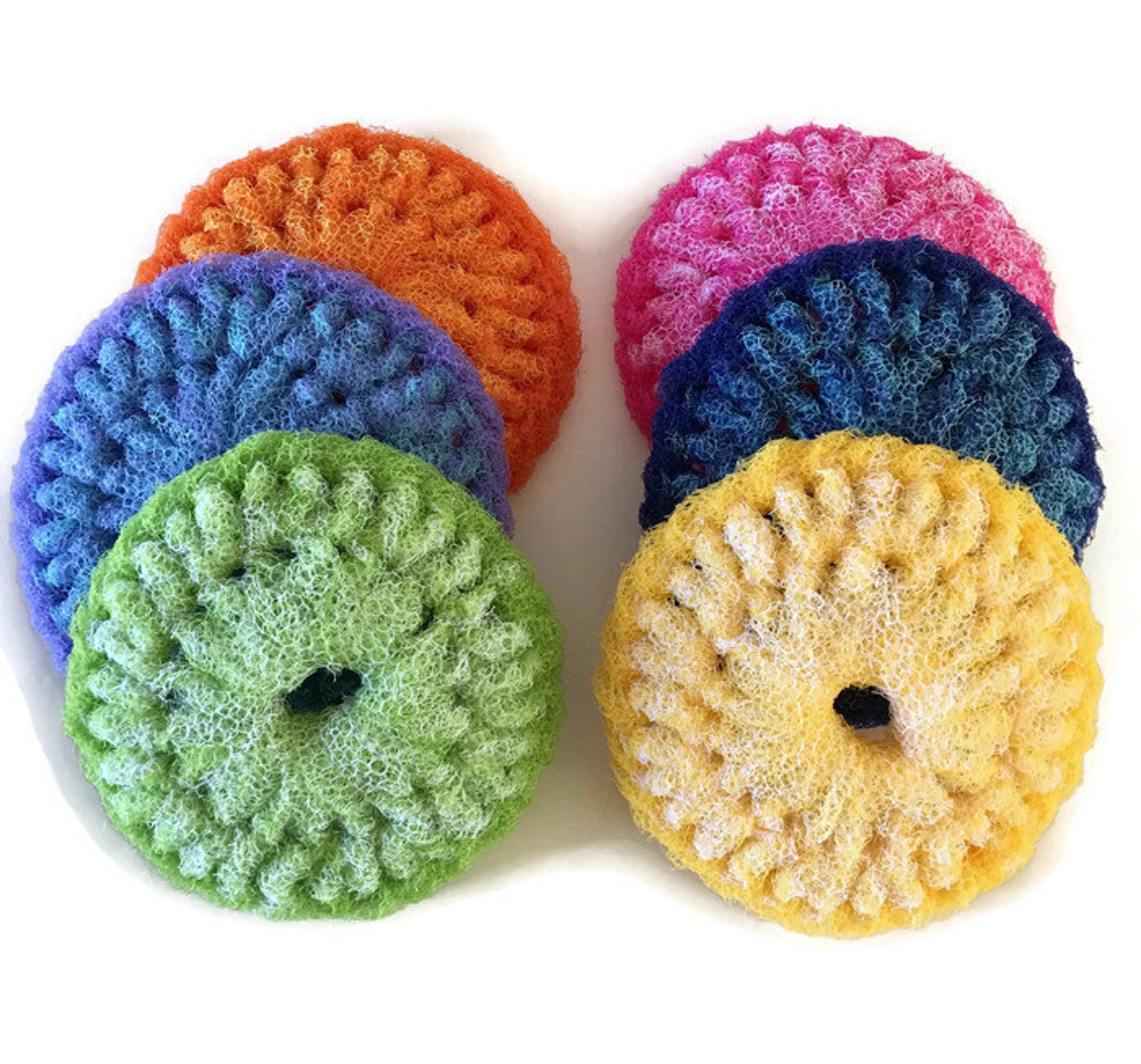 Large Crochet Scrubbies - Choose Colors and 2 Through 6 - Pot Scrubbers ...
