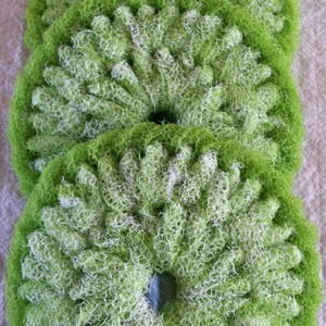 Scrubbies 3 Lime Green Kitchen Scrubbies, Crochet Scrubbies, Nylon ...
