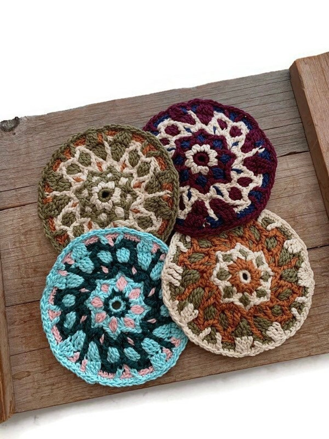 Rug for Your Mug - Mandala Coaster - Mug Rug - Felt Backing - Thick ...