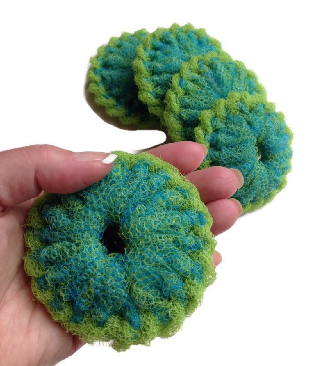 Dish Scrubbies,crochet Scrubbies, Set of 3 Through 10 Kitchen Scrubbies ...