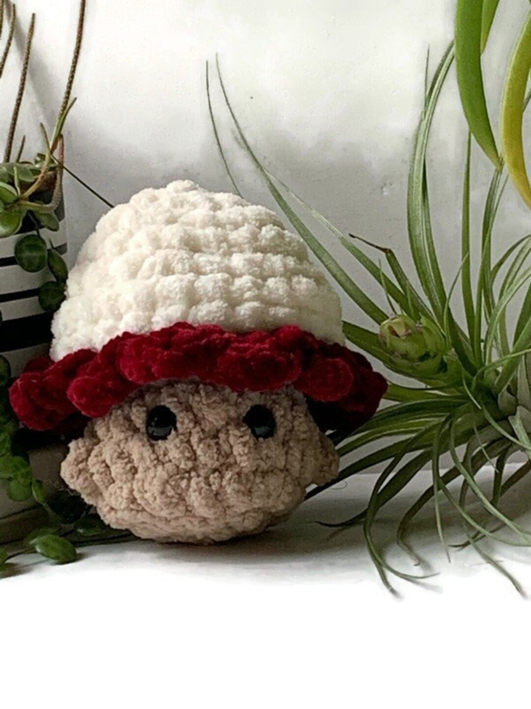 Mini Mushie Plushies - Monkey Mushie With Flower Hat - Soft and ...