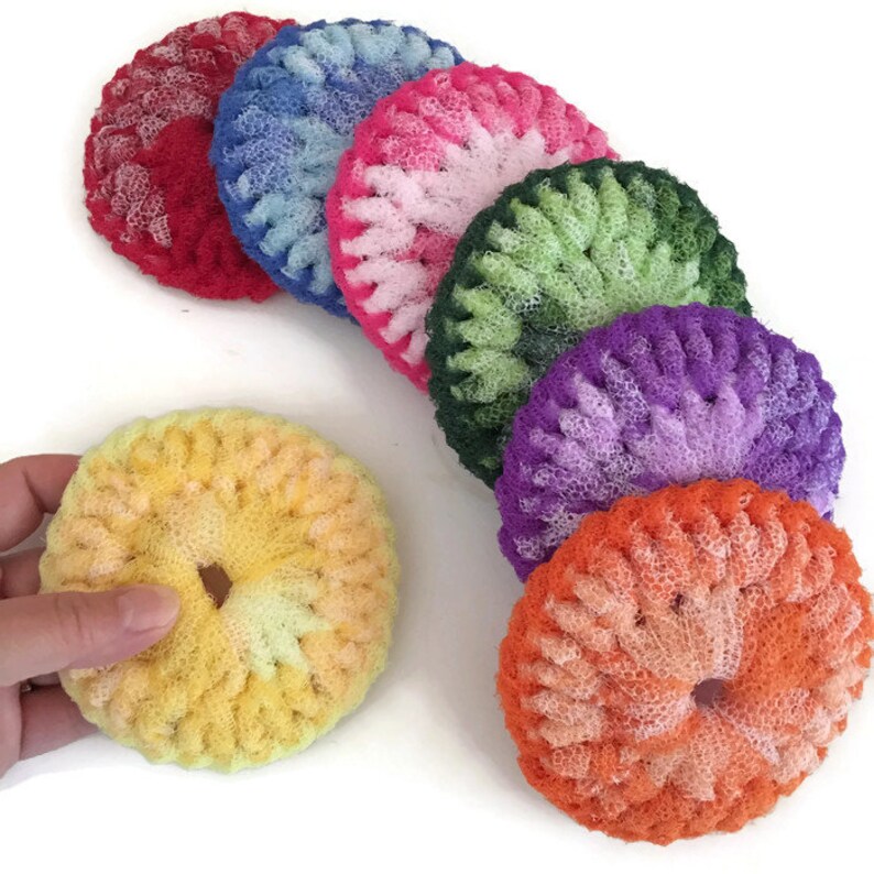 Large Kitchen Scrubbies - Choose Colors and 2 Through 7 - Crochet Pot ...