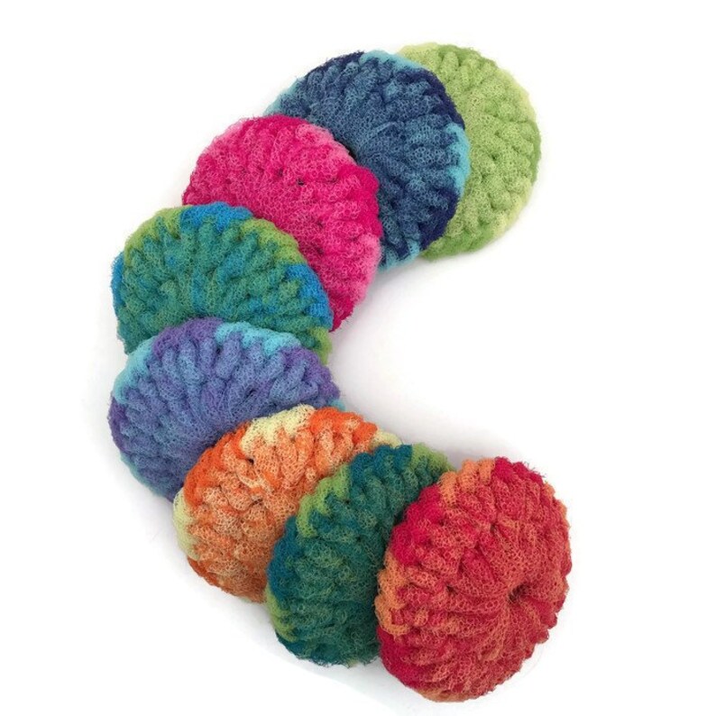 Large Kitchen Scrubbies - Set of 2 Through 8 - Nylon Dish Scrubbies ...