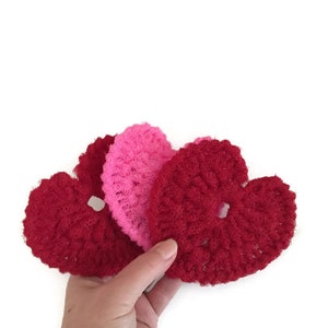Heart Kitchen Scrubbies - Red and Pink Hearts - Choose 1 Through 8 ...