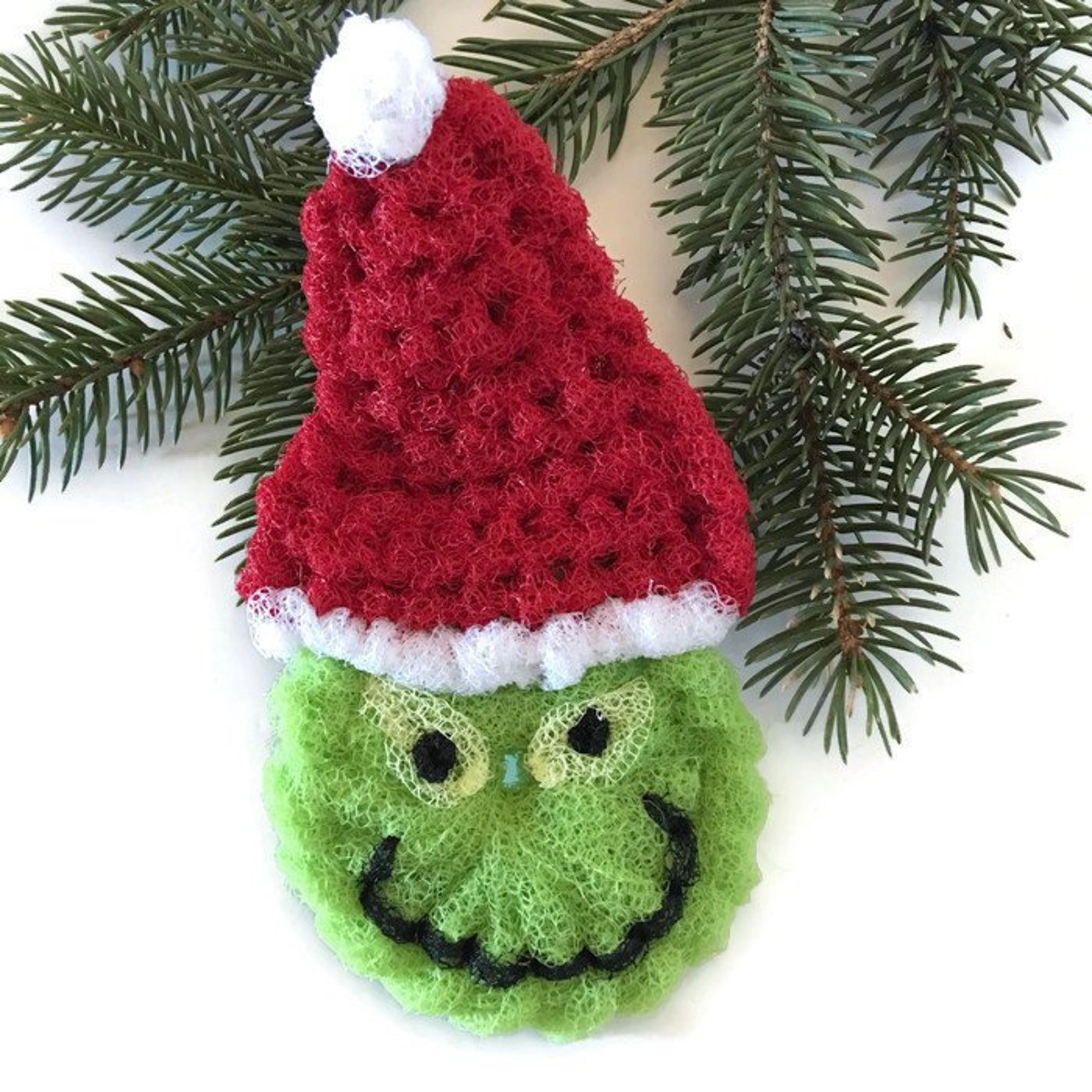 Grinch Dish Scrubbies Choose 1 8 Christmas Scrubbies - Etsy