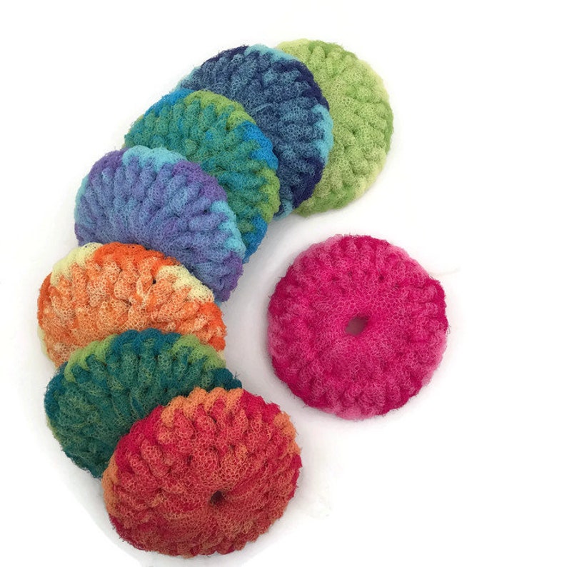 Large Kitchen Scrubbies Set of 2 Through 8 Nylon Dish - Etsy