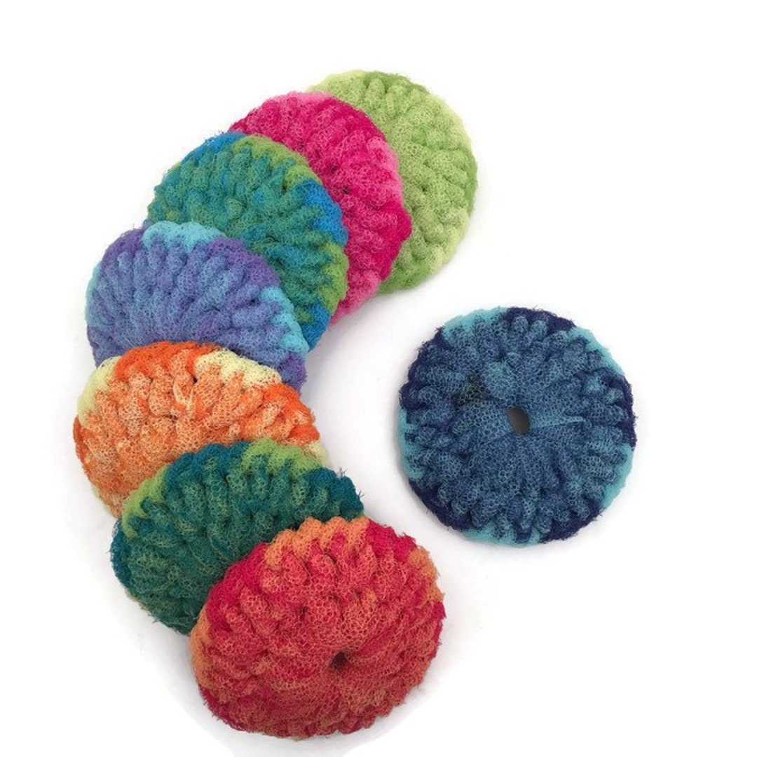 Large Kitchen Scrubbies - Set of 2 Through 8 - Nylon Dish Scrubbies ...